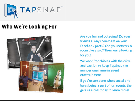 TapSnap Photography Franchise